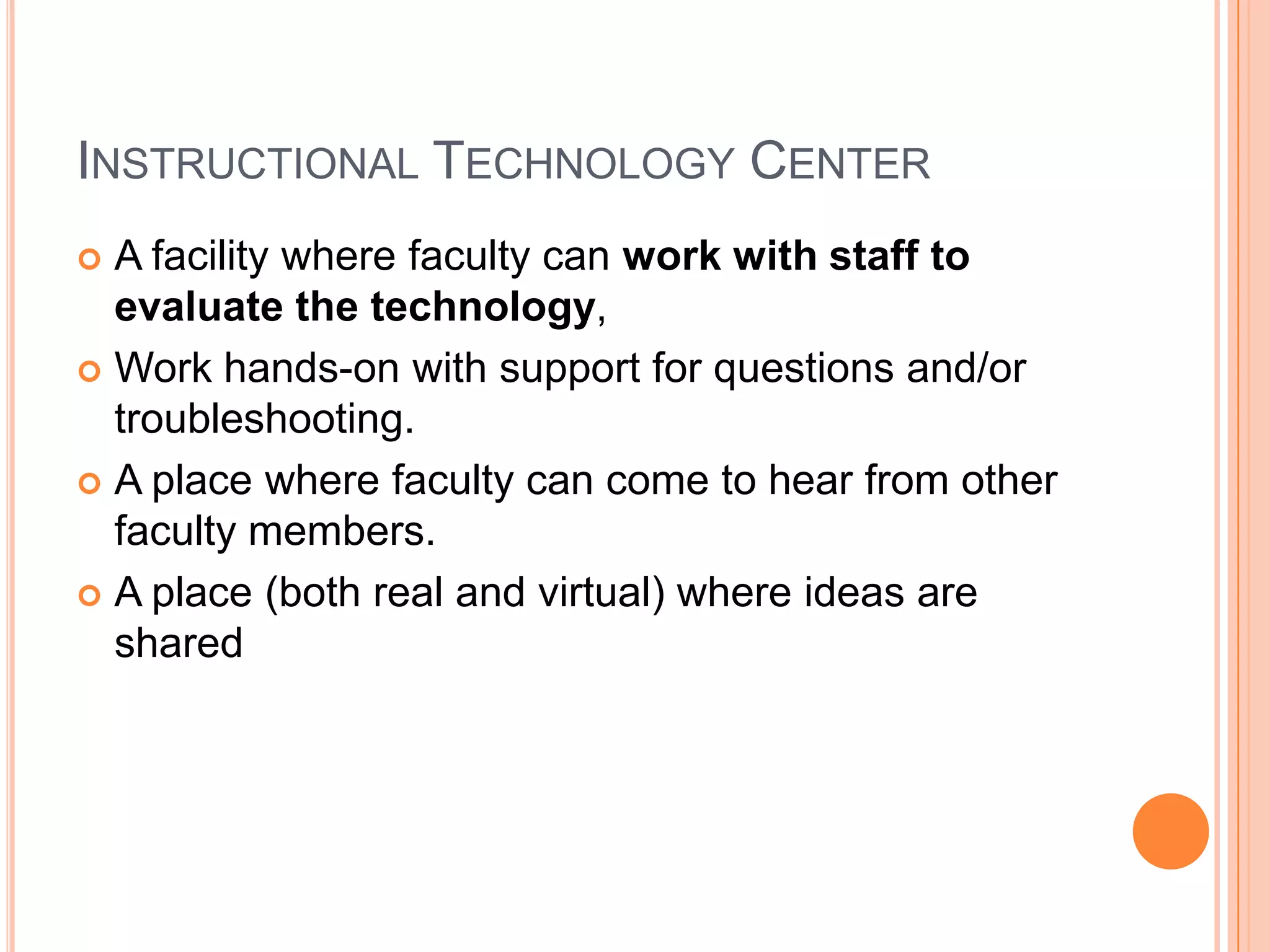 Integrating innovative technology into the curriculum | PPT