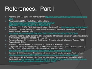 Integrating iPads and Tablets into Library Services | PPT