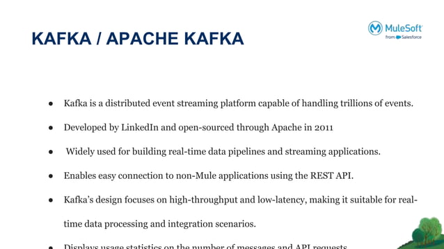 Integrating Kafka with MuleSoft 4 and usecase | PPTX