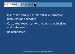 Integrating Library Services into the Course Development Process at an Online College | PPT ...