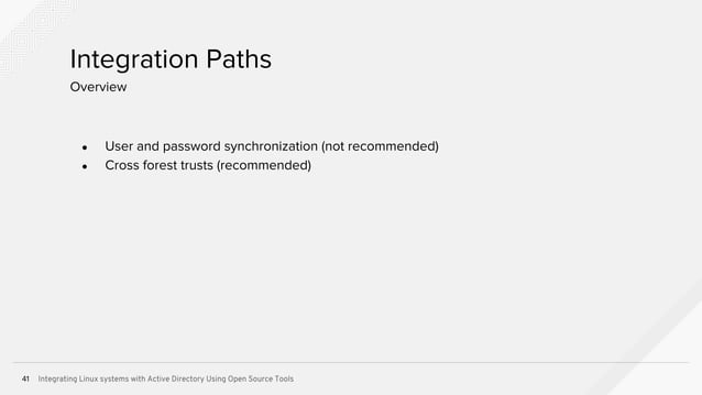 Integrating Linux Systems With Active Directory Using Open Source Tools