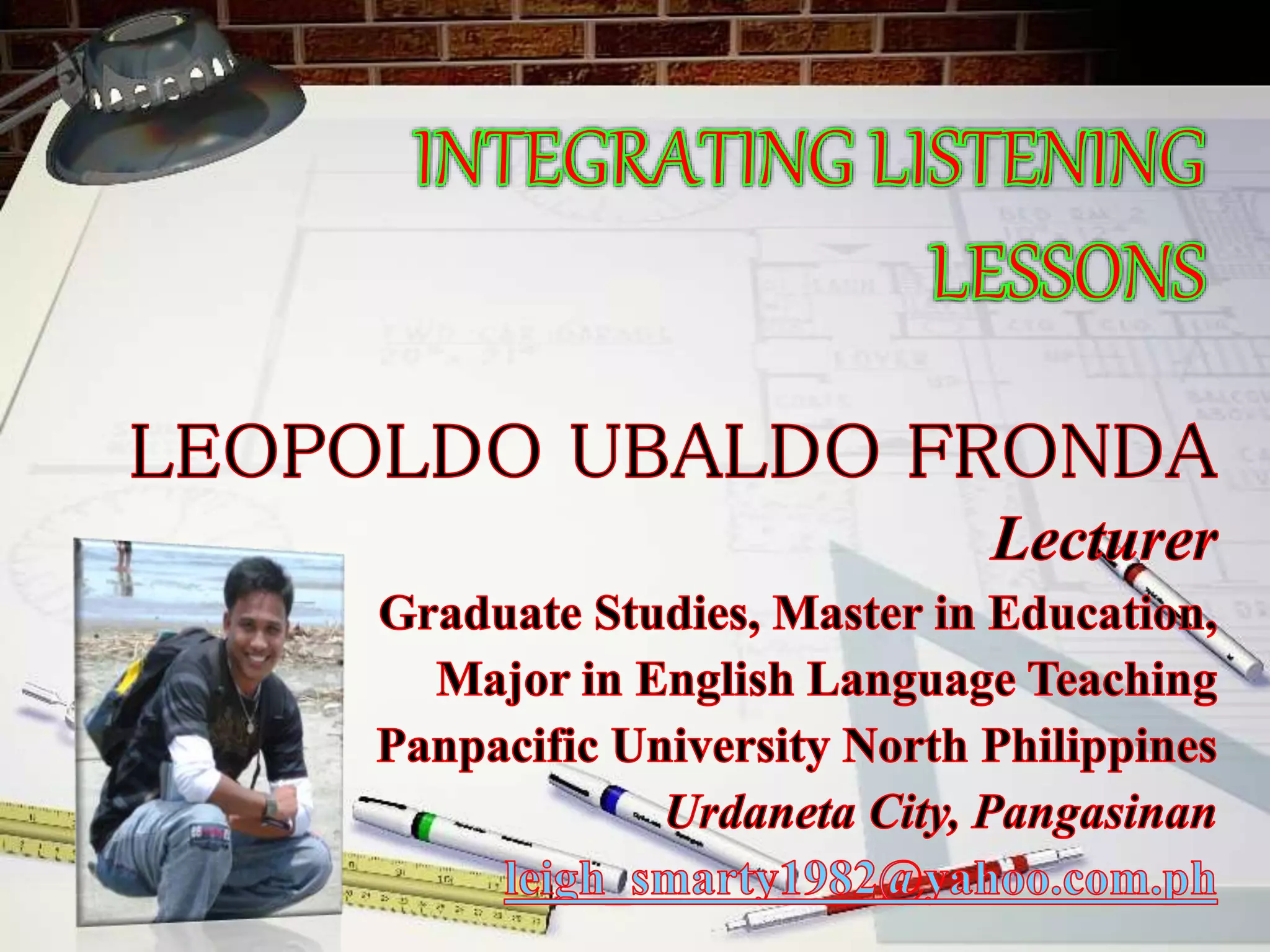 Integrating listening lessons | PPTX