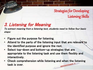 Integrating listening lessons | PPT