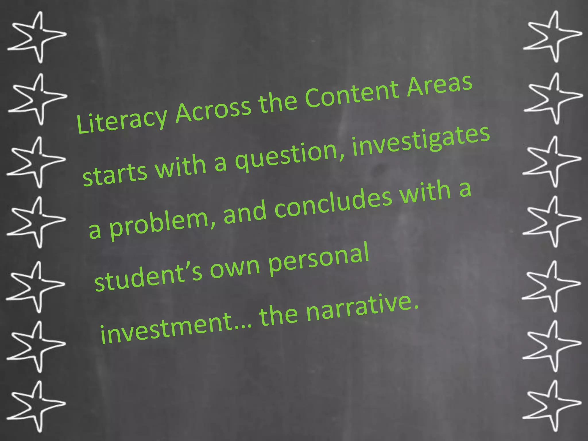 Integrating Literacy Across the Curriculum | PDF