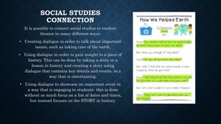 Integrating literacy in social studies | PPTX
