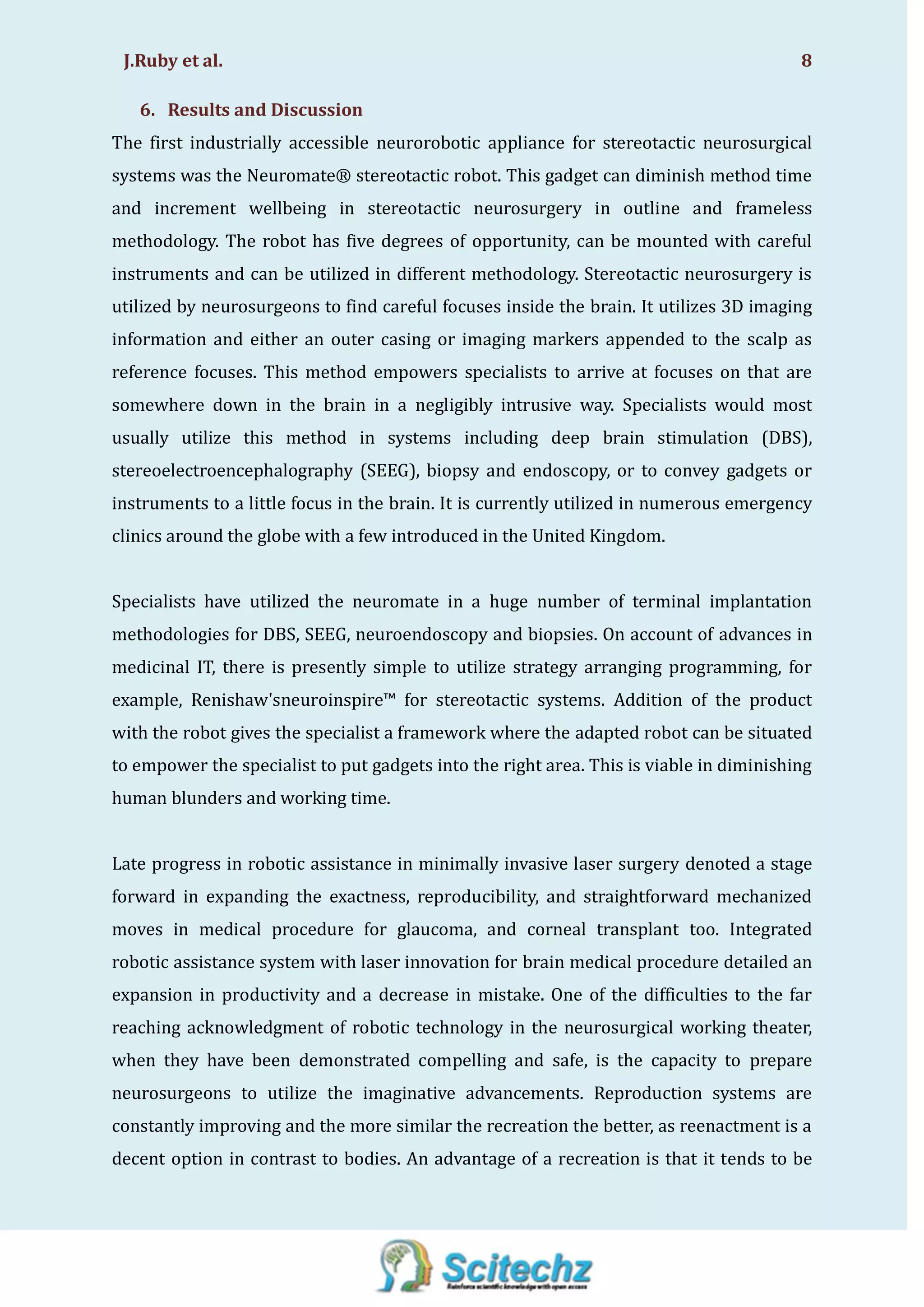 Integrating Medical Robots for Brain Surgical Applications | PDF