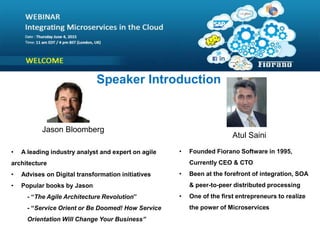 Integrating microservices in the cloud | PPT