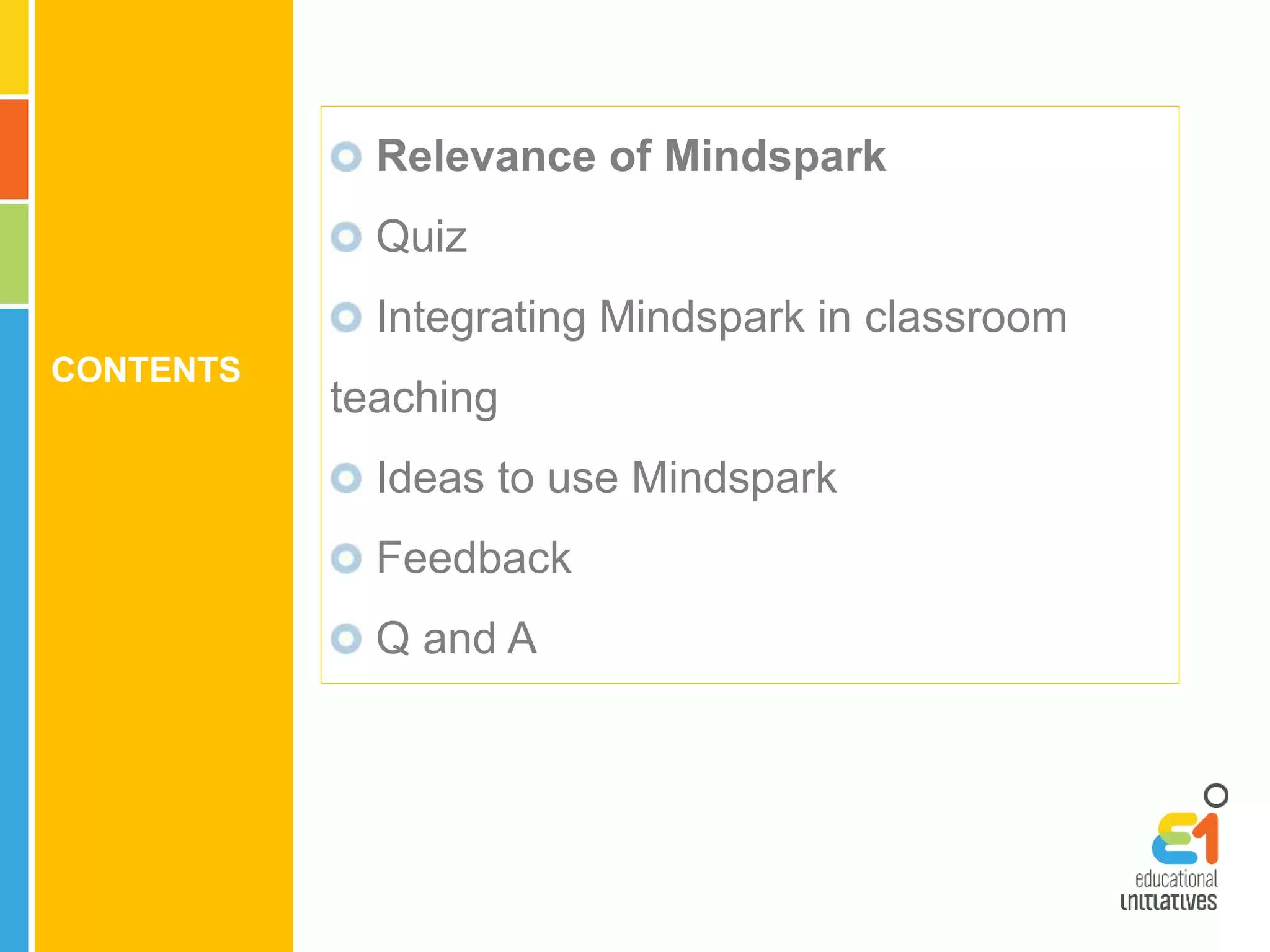How a Teacher can integrate Mindspark with school curriculum | PPTX
