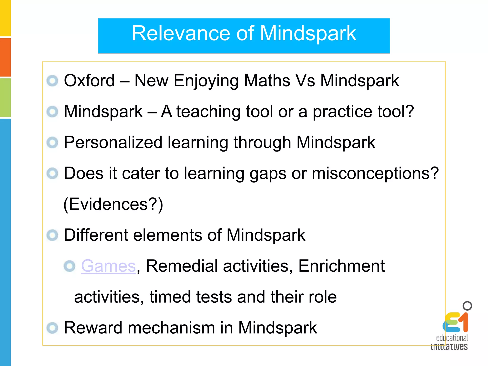 How a Teacher can integrate Mindspark with school curriculum | PPTX