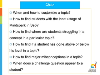 How a Teacher can integrate Mindspark with school curriculum | PPTX