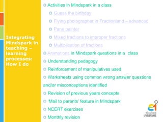 How a Teacher can integrate Mindspark with school curriculum | PPTX
