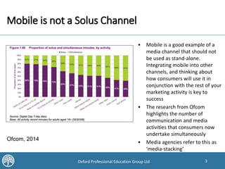 Integrating mobile into marketing | PPT