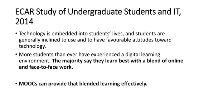 Integrating moo cs into university practice | PPT