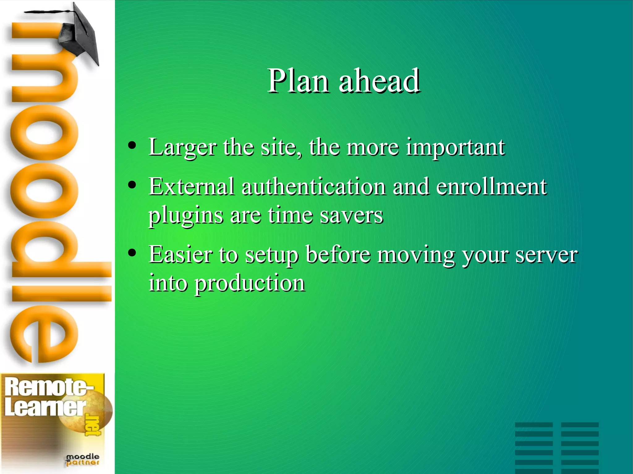 Integrating Moodle With Enterprise Systems | ODP | Computing | Technology & Computing