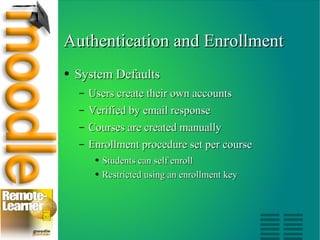 Integrating Moodle With Enterprise Systems | ODP | Computing | Technology & Computing