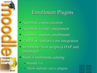 Integrating Moodle With Enterprise Systems | ODP | Computing ...
