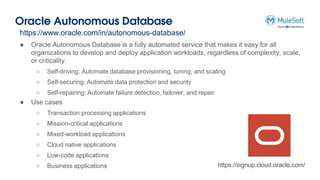 Integrating MuleSoft with Oracle Autonomous DB | Kolkata MuleSoft ...