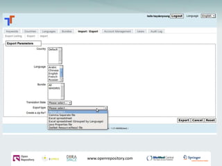 Integrating multilingual capabilities into an institutional repository ...