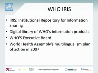 Integrating multilingual capabilities into an institutional repository ...
