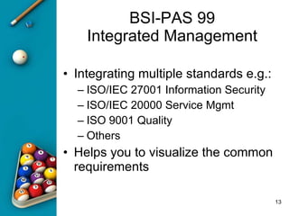 Integrating Multiple IT Security Standards | PPT