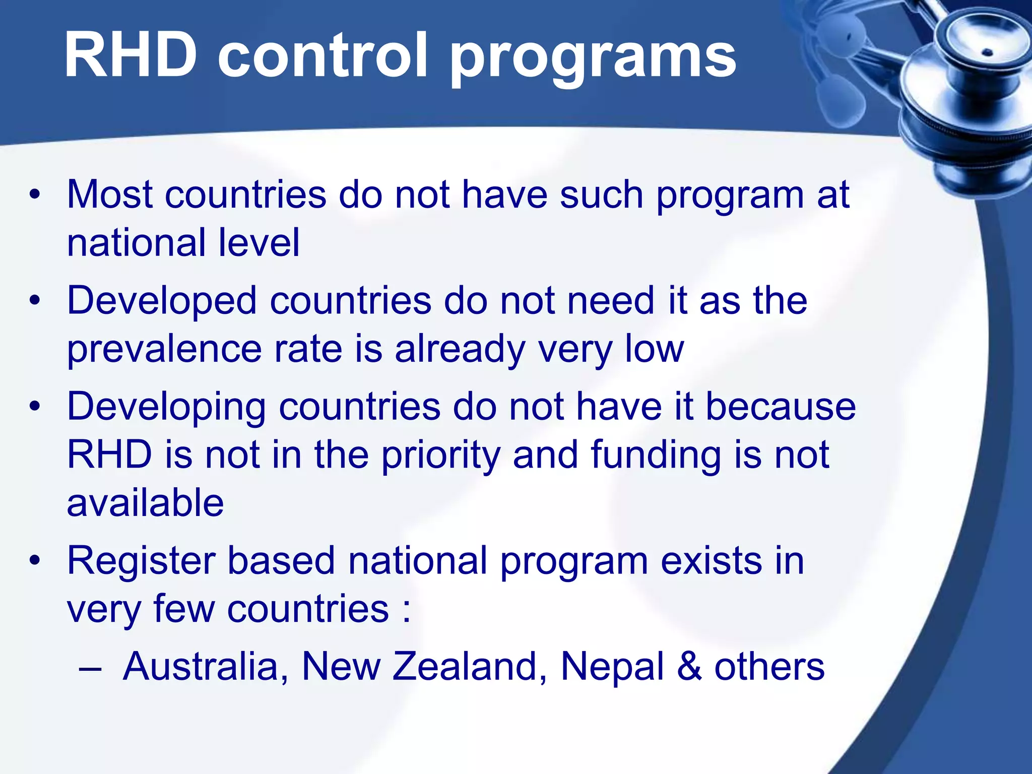 Integrating NCDs and RHD in diagonal program | PPTX | Infectious ...