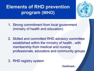 Integrating NCDs and RHD in diagonal program | PPTX | Infectious ...