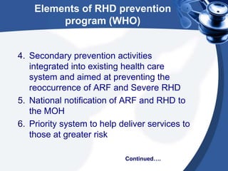 Integrating NCDs and RHD in diagonal program | PPTX | Infectious ...