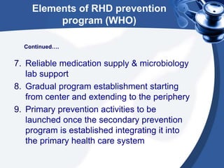 Integrating NCDs and RHD in diagonal program | PPTX | Infectious ...