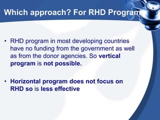 Integrating NCDs and RHD in diagonal program | PPTX | Infectious ...