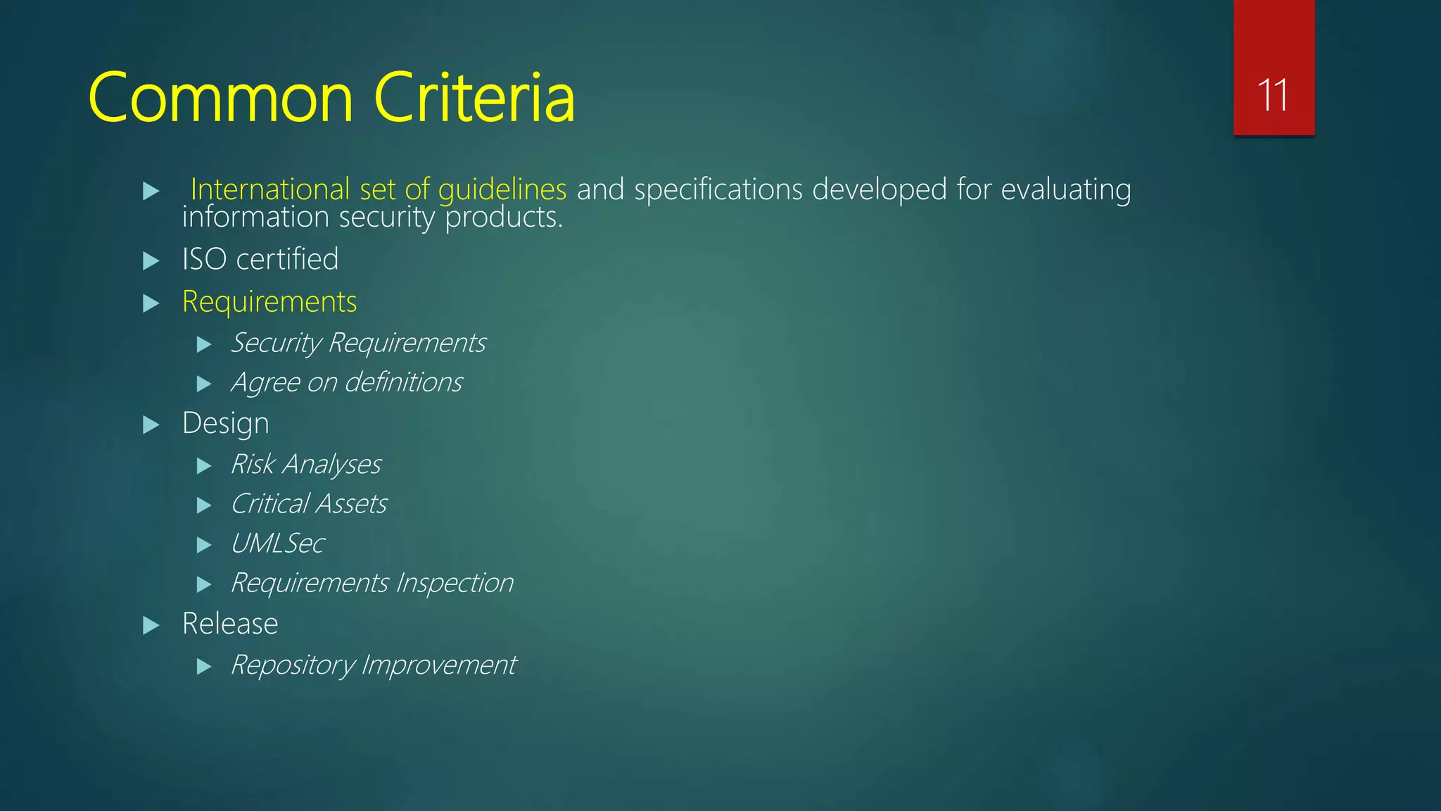 Integrating of security activates in agile process | PPT Integrating of security activates in agile process | PPT