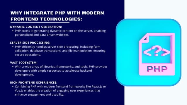 Integrating Php With Modern Frontend Technologies Pptpdf Free Download