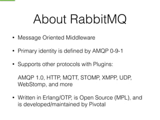 Integrating PostgreSql with RabbitMQ | PPT