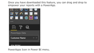 Integrating power apps with power bi | PPTX