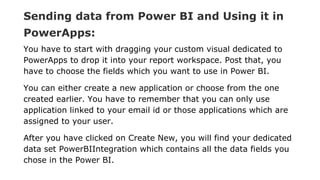Integrating power apps with power bi | PPTX