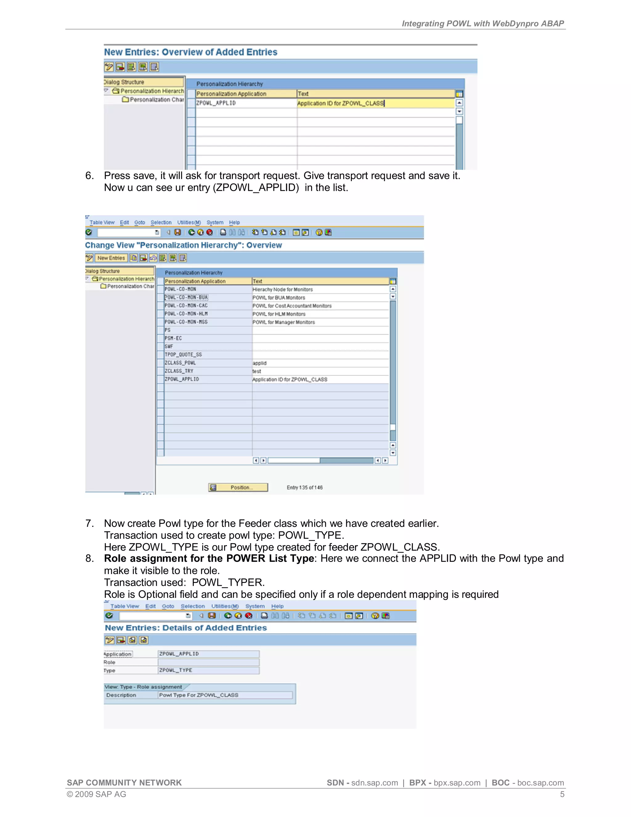 Integrating powl with web dynpro abap. | PDF