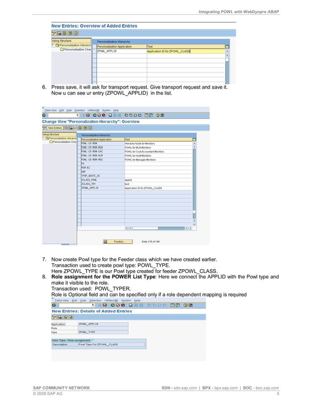 Integrating powl with web dynpro abap. | PDF