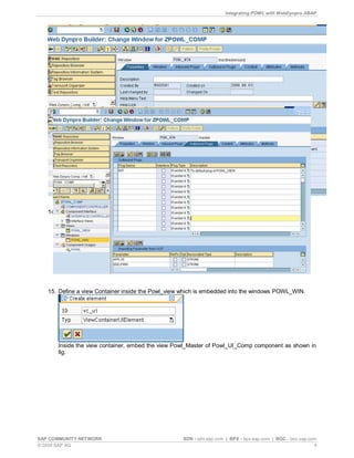 Integrating powl with web dynpro abap. | PDF