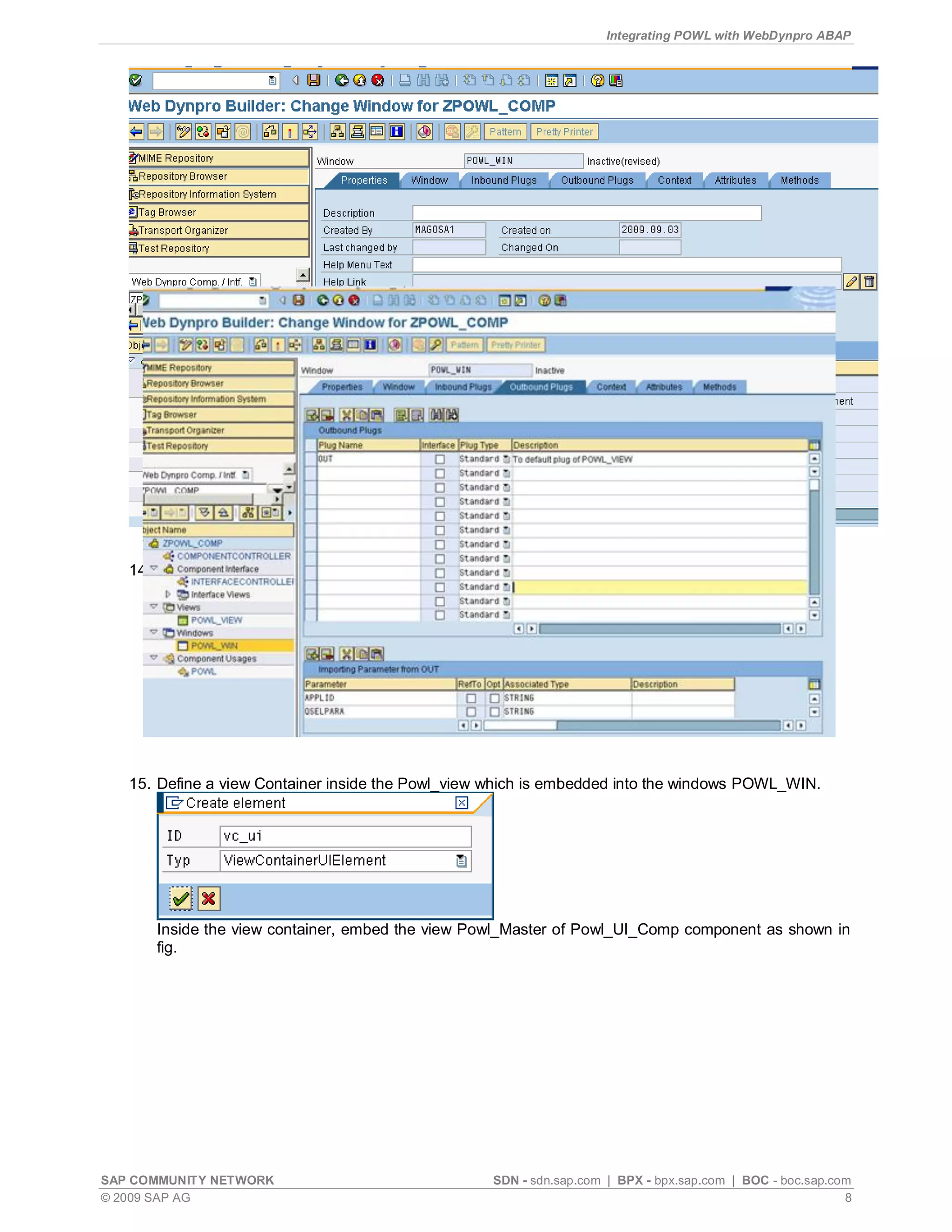 Integrating powl with web dynpro abap. | PDF