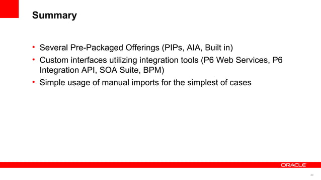 Integrating primavera p6 with oracle erp which technology path is right ...