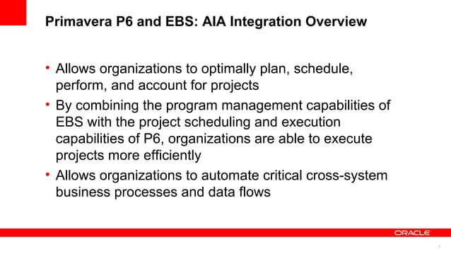 Integrating primavera p6 with oracle erp which technology path is right ...