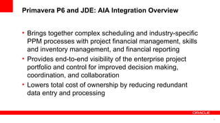 Integrating primavera p6 with oracle erp which technology path is right ...