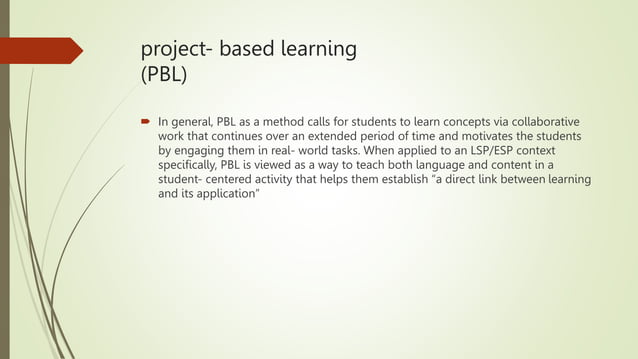 Integrating Project- Based Learning into English for Specific-Purposes.pptx