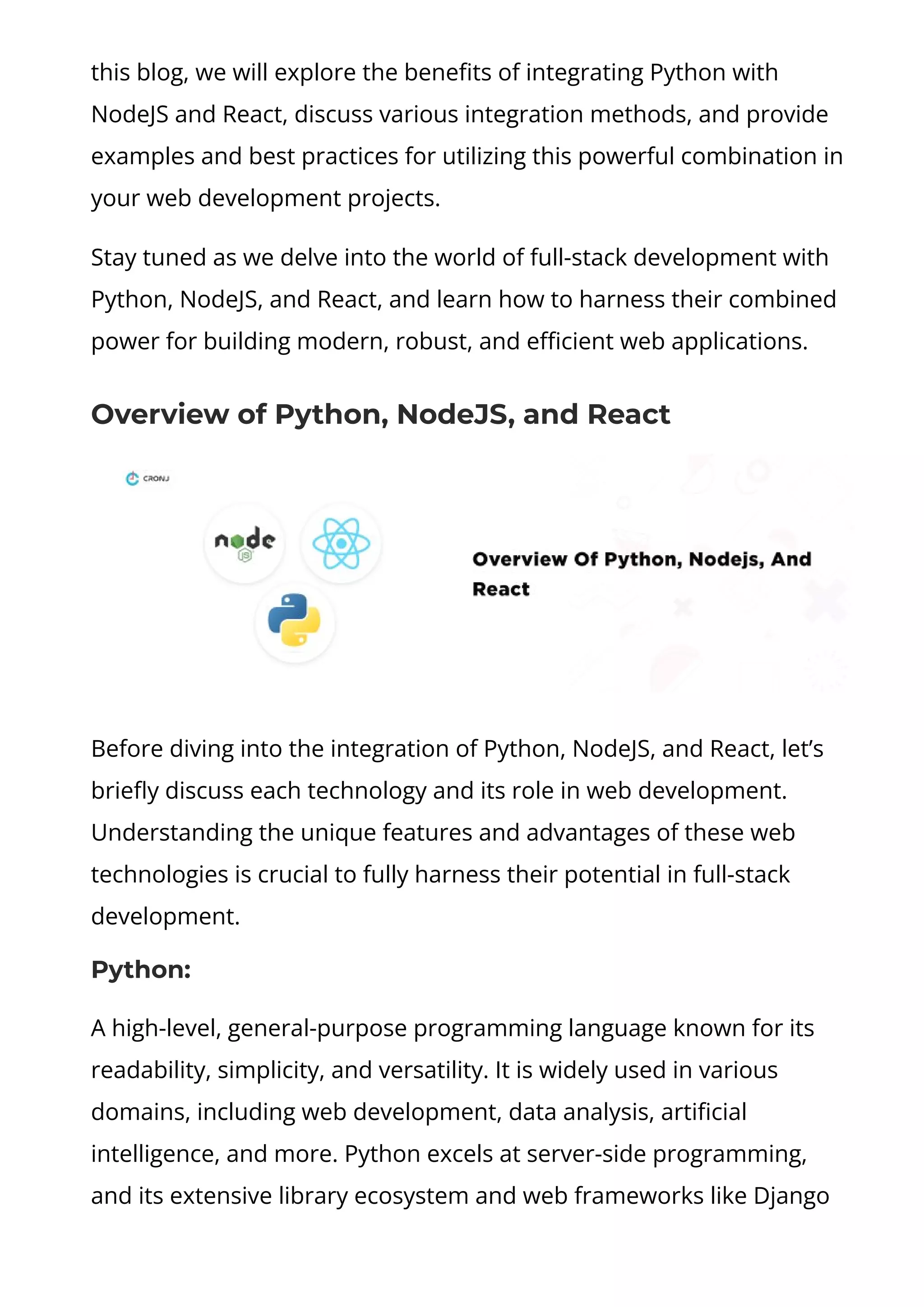 Integrating Python with NodeJS and React Powerful Combination for Web ... Integrating Python with NodeJS and React Powerful Combination for Web ...