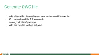Integrating QuickBooks Desktop with Rails Application | PPTX