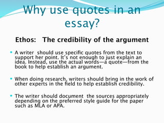 Integrating quotes | KEY