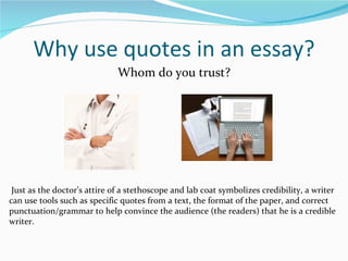 Integrating Quotes | PPT