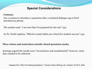Integrating quotes | PPT