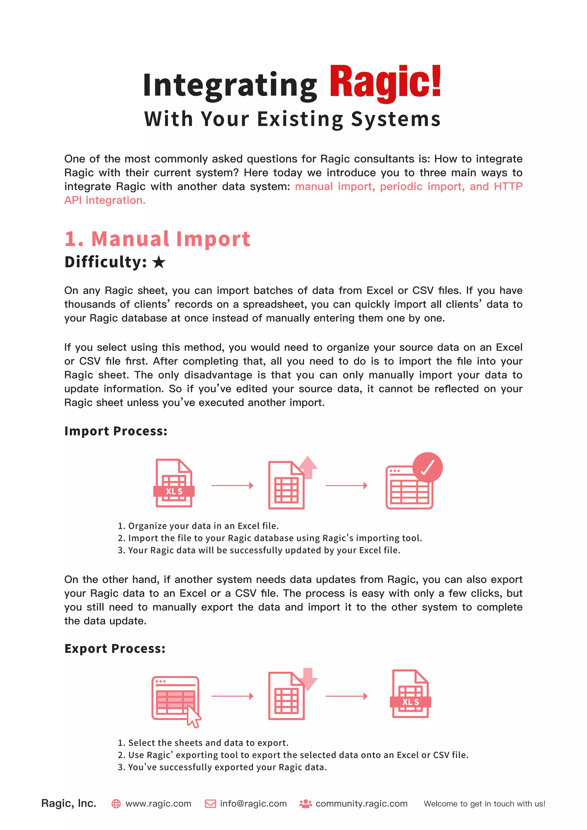 Integrating Ragic With Your Existing Systems | PDF