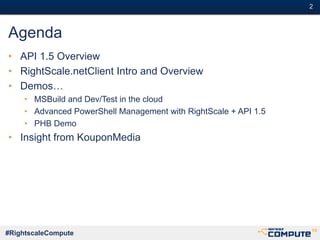 Integrating RightScale, Windows, and .NET for Fun and Profit - RightScale Compute 2013 | PPT