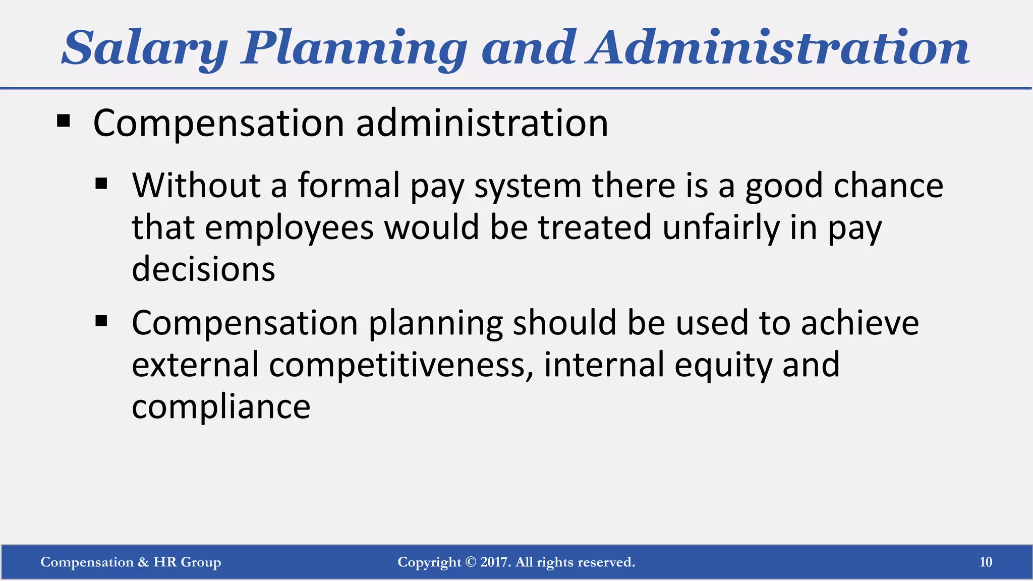 Integrating salary ranges and market data in compensation planning | PDF